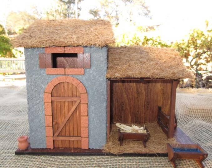 Miniature Nativity Bethlehem Home Christmas Jesus Creche Manger Stable ...