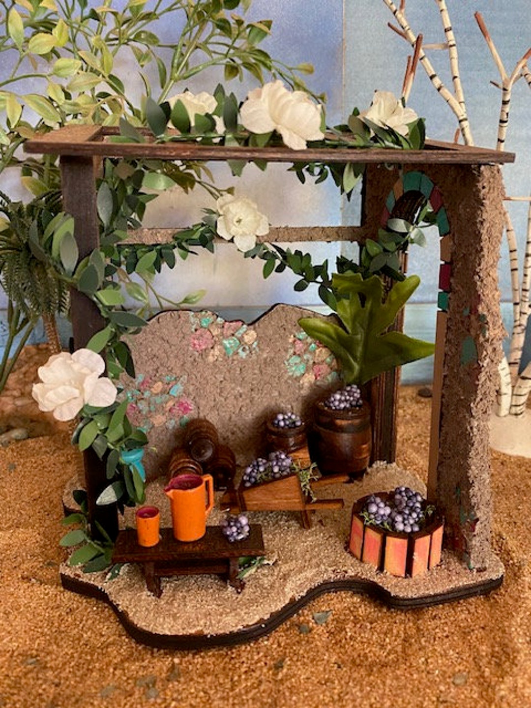 Miniature Nativity Bethlehem Wine Shop Stable OOAK Christmas Jesus ...