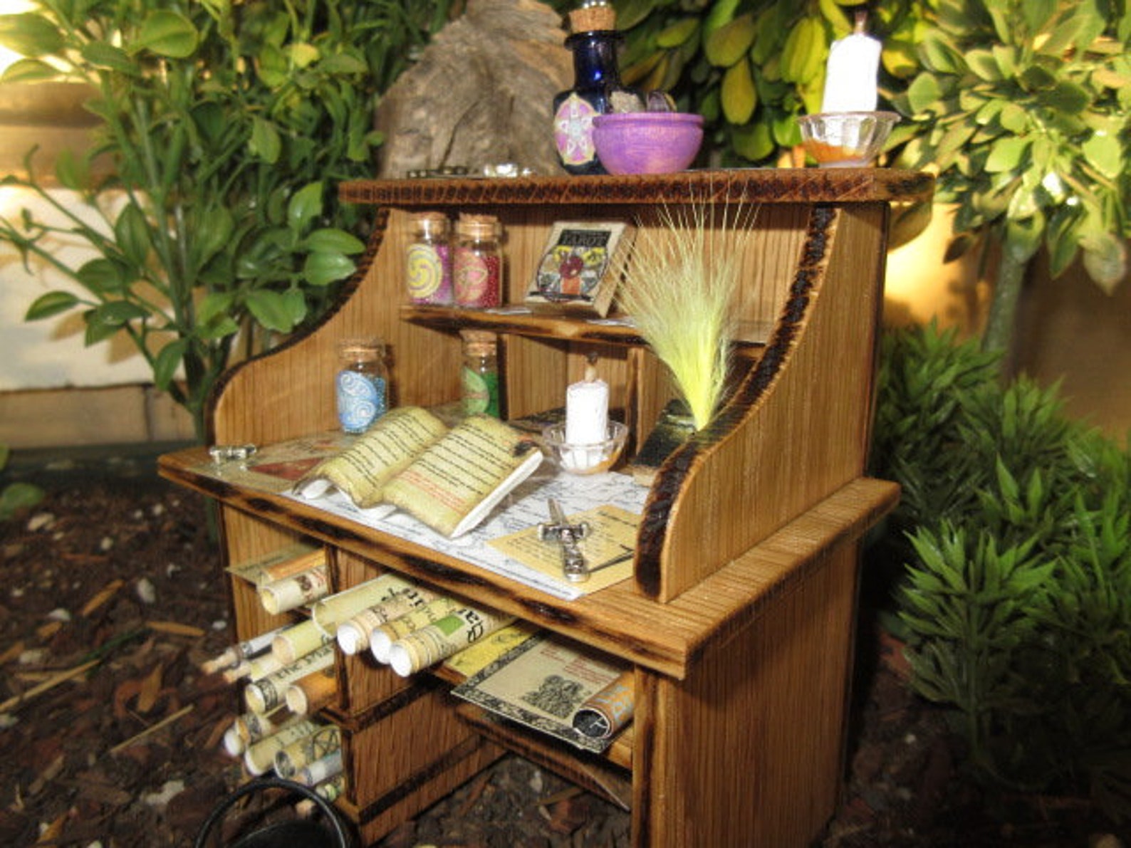 Miniature Old World Mapmaker's Desk Unadorned OOAK Fairy - Etsy