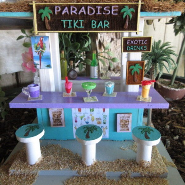Miniature Tiki Bar - Etsy