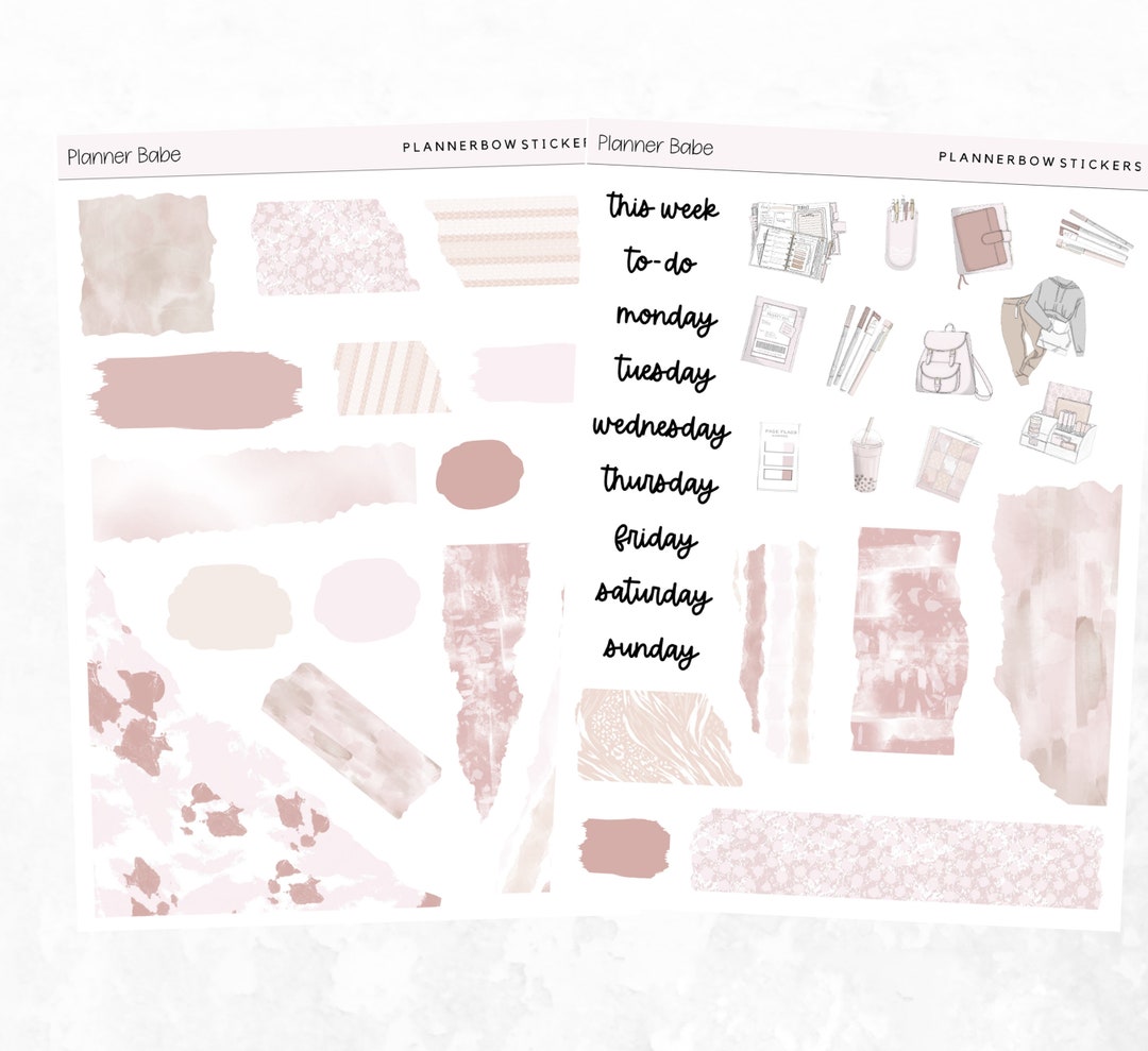 Planner Babe Journalling Sticker Kit Journalling Stickers - Etsy