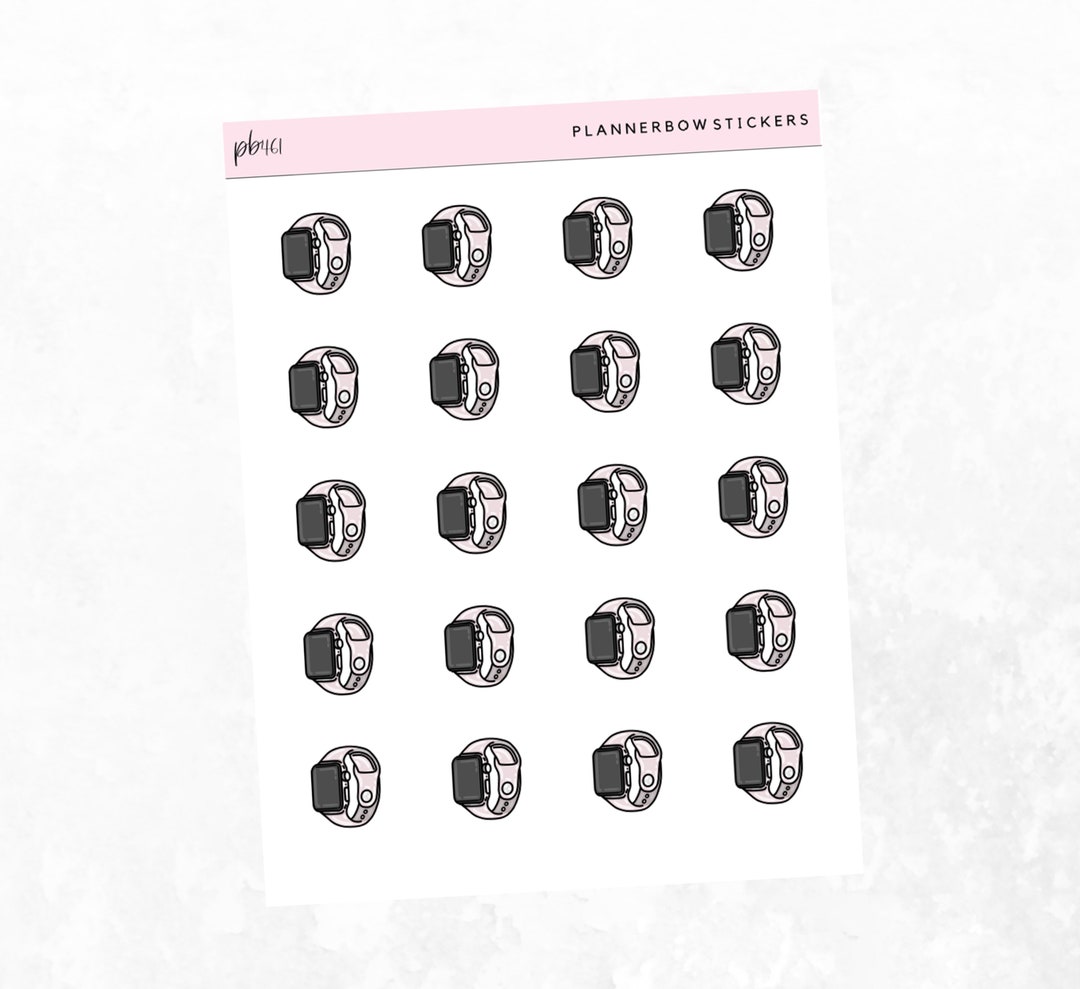 Fitness Watch Icons, Watch Icons, Watch Stickers, Fitness Stickers - Etsy