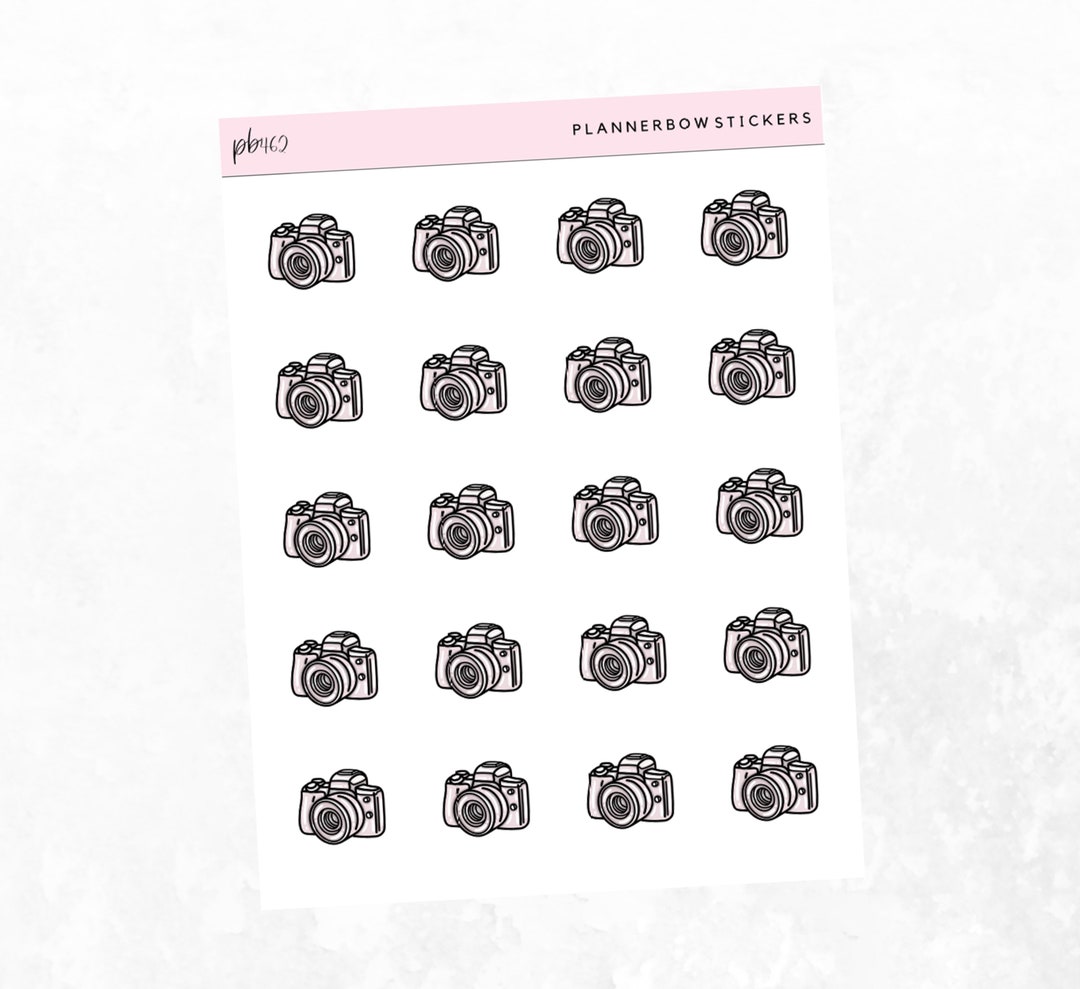 Camera Icona, Camera Stickers, DSLR Icons, DSLR Stickers - Etsy