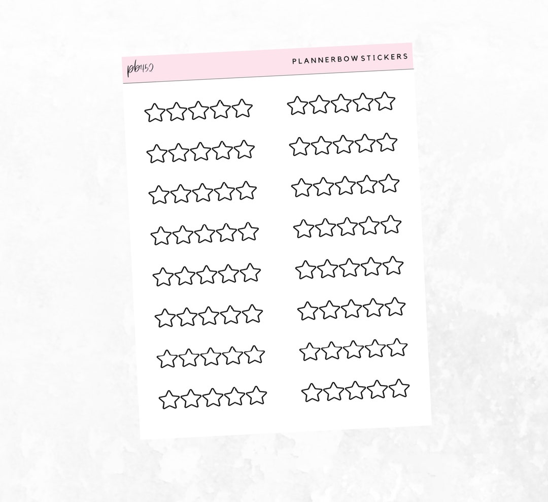 Star Rating Stickers, Reading Stickers, Book Stickers - Etsy