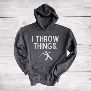 Javelin Thrower Hoodie, Track and Field Sweatshirt, Javelin Throw, Gift ...