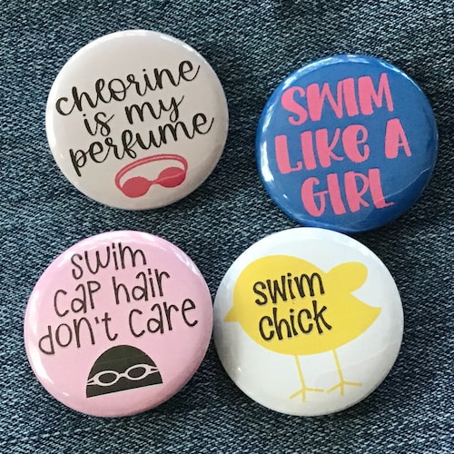 Swimmer Pins Swimmer Magnets Swimming Gifts Swim Pin Swim - Etsy