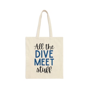 Diving Tote Bag, Diver Gift, Dive Team Coach Gift, Dive Mom Tote Bag ...