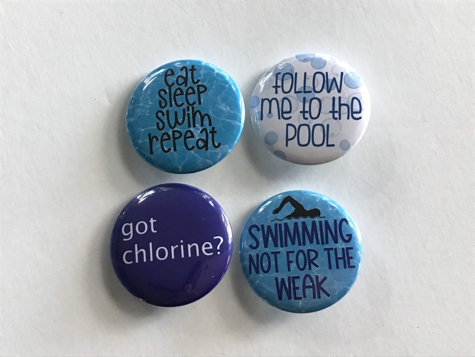 Swimming Buttons Swim Team Gifts Swimmer Pins Swimmer - Etsy