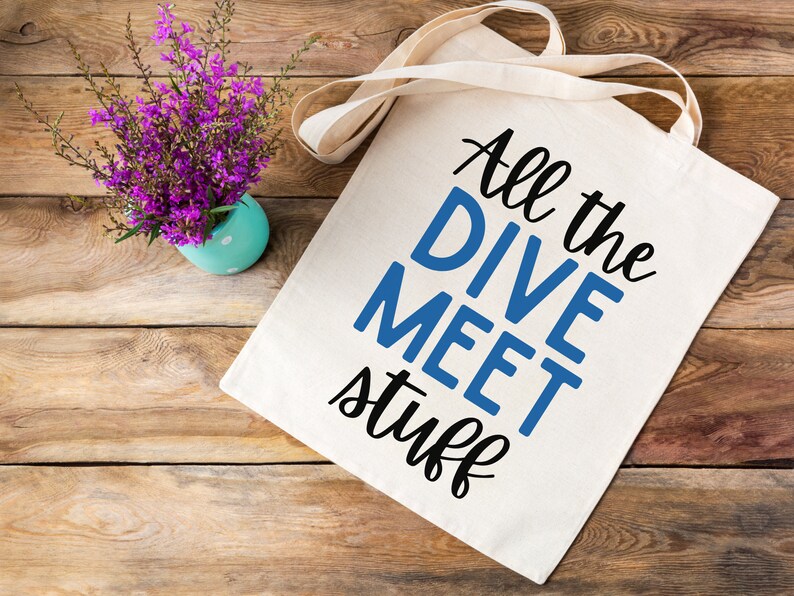 Diving Tote Bag Diver Gift Dive Team Coach Gift Dive Mom - Etsy