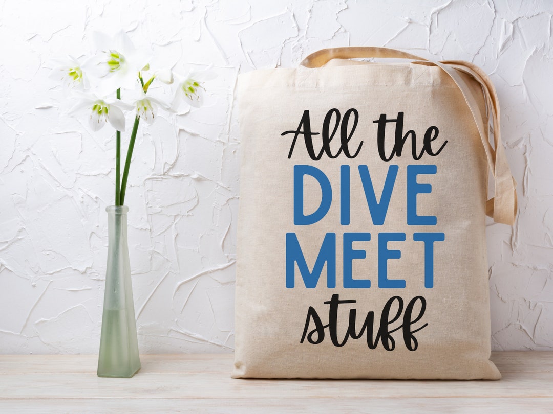 Diving Tote Bag, Diver Gift, Dive Team Coach Gift, Dive Mom Tote Bag ...