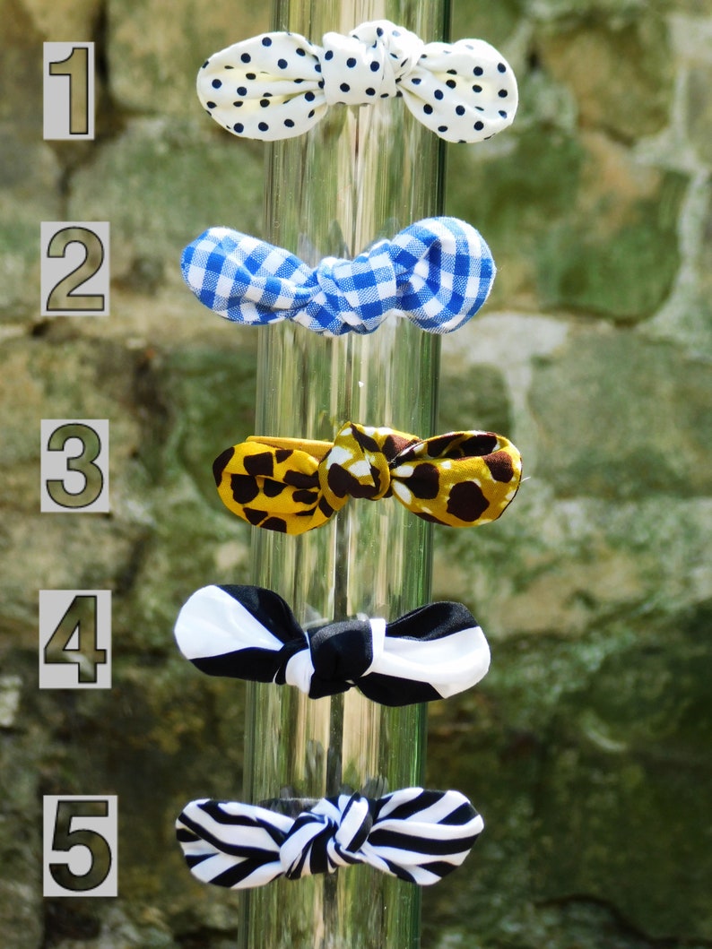 Bow on Elastic, Set of 3 - Etsy