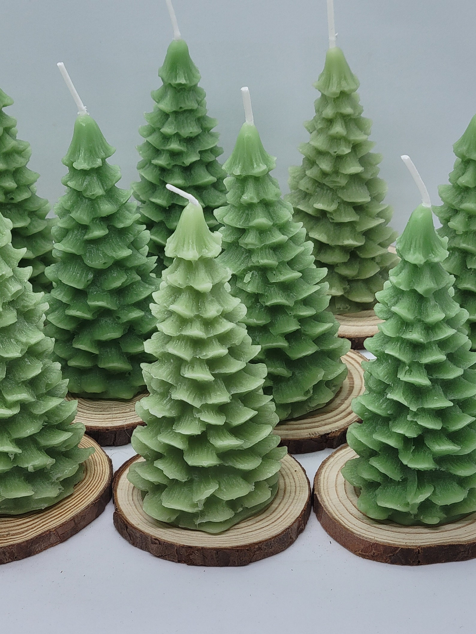Pine Tree Candle Fall/winter Seasonal Decor 100% Beeswax - Etsy