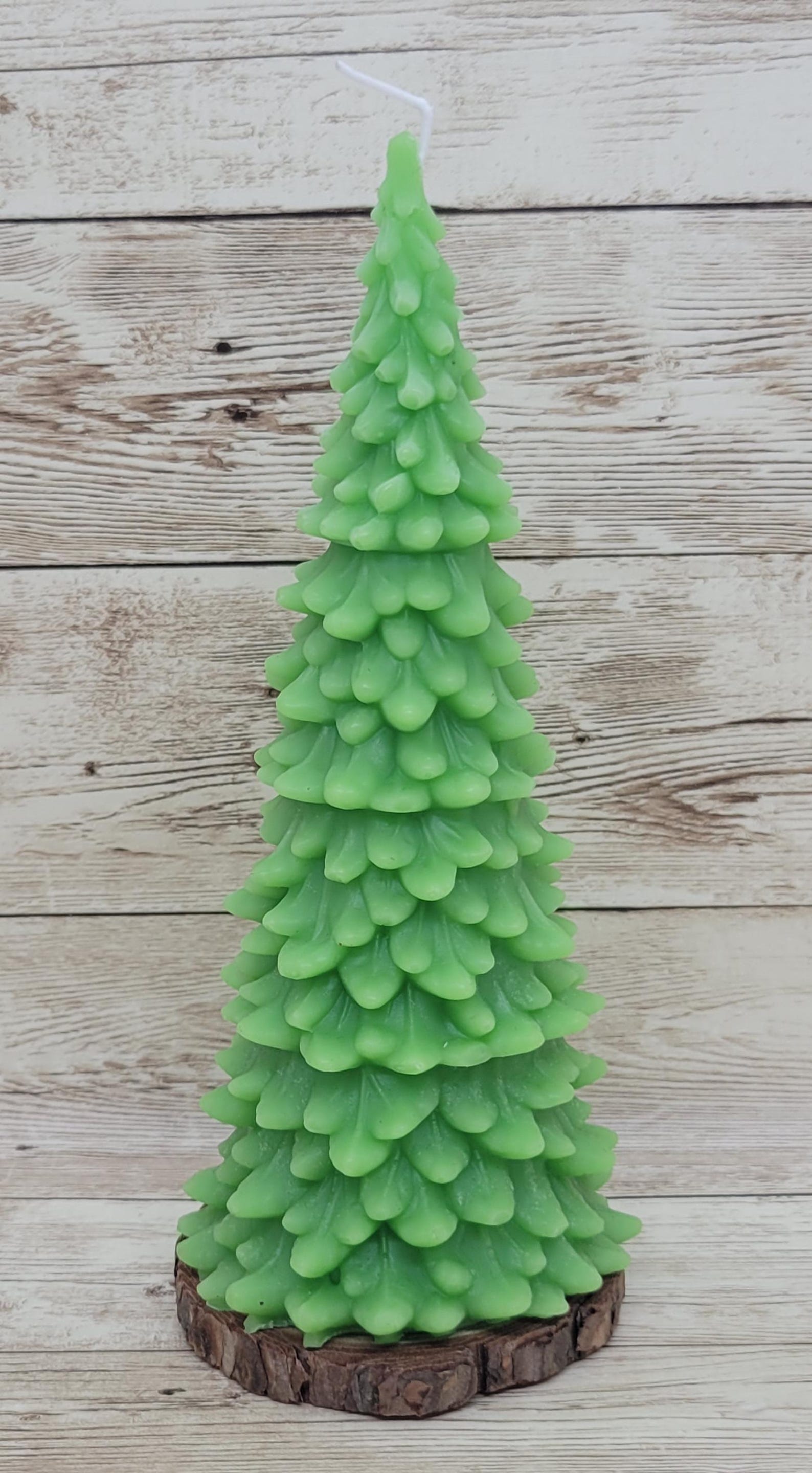 Pine Tree Candle - Fall/winter Seasonal Decor 100% Beeswax - Etsy
