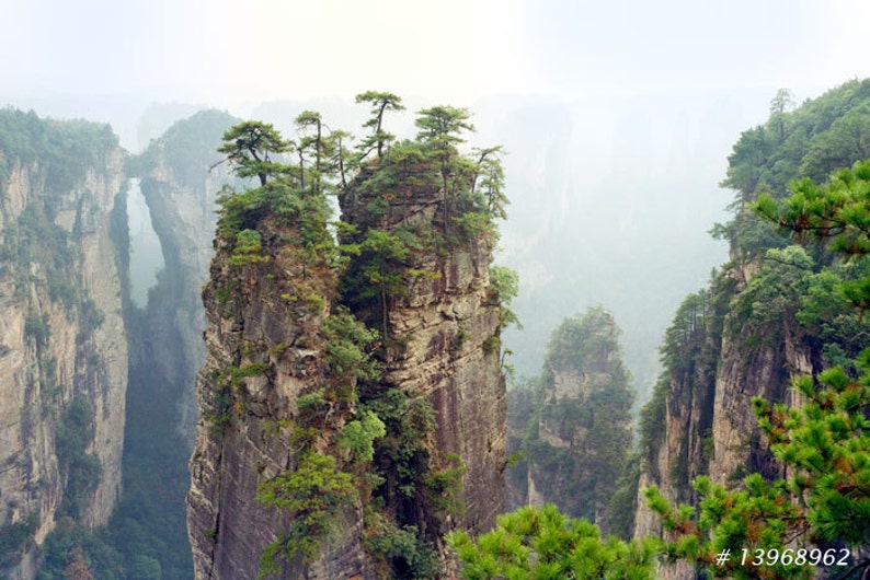 Nature Landscape Photography - China National Forest in Hunan Province ...