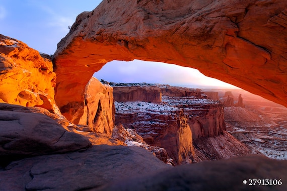 National park landscape photography Mesa Arch Sunrise | Etsy