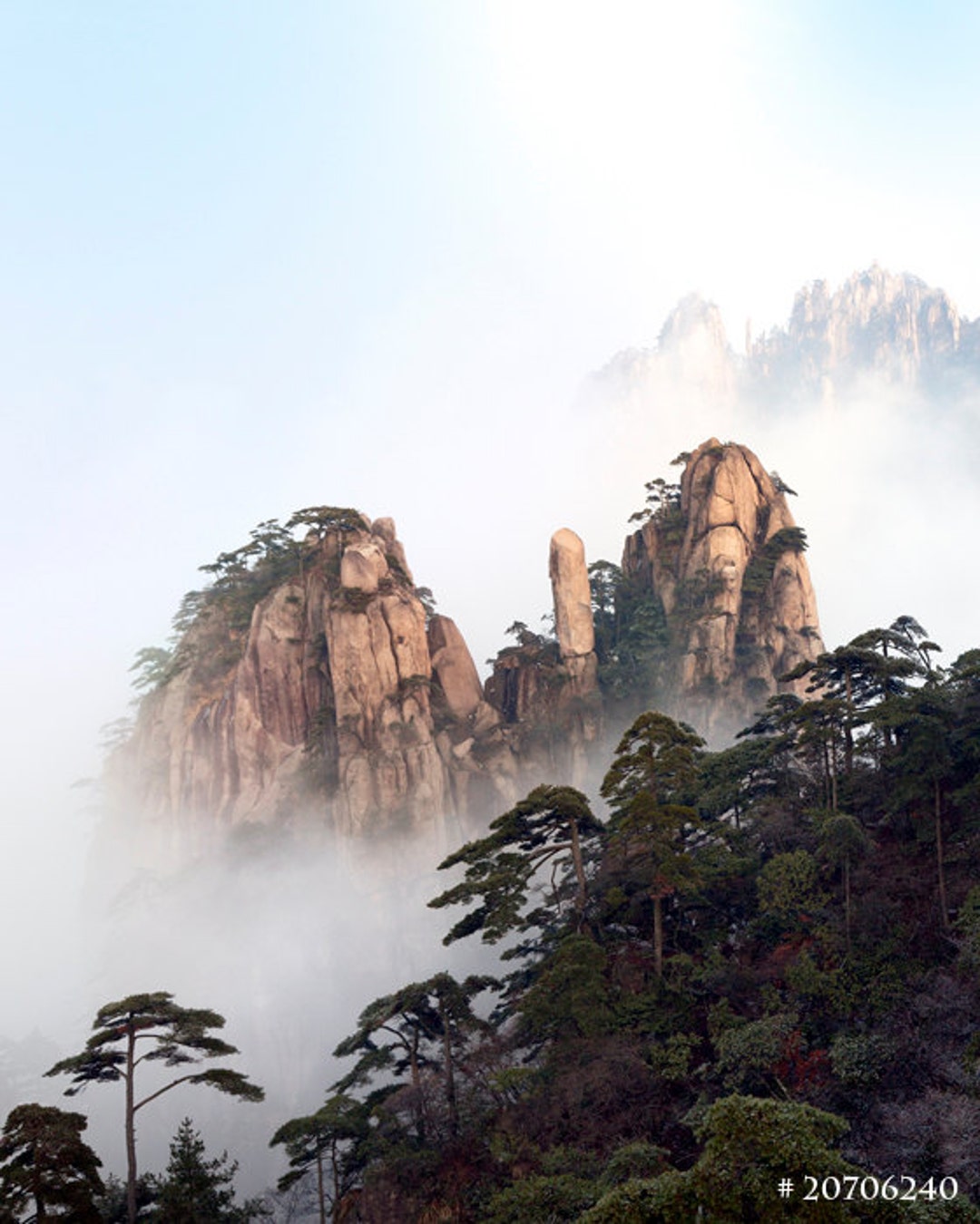 Yellow Mountain (huangshan) China National Park, Nature Landscape ...