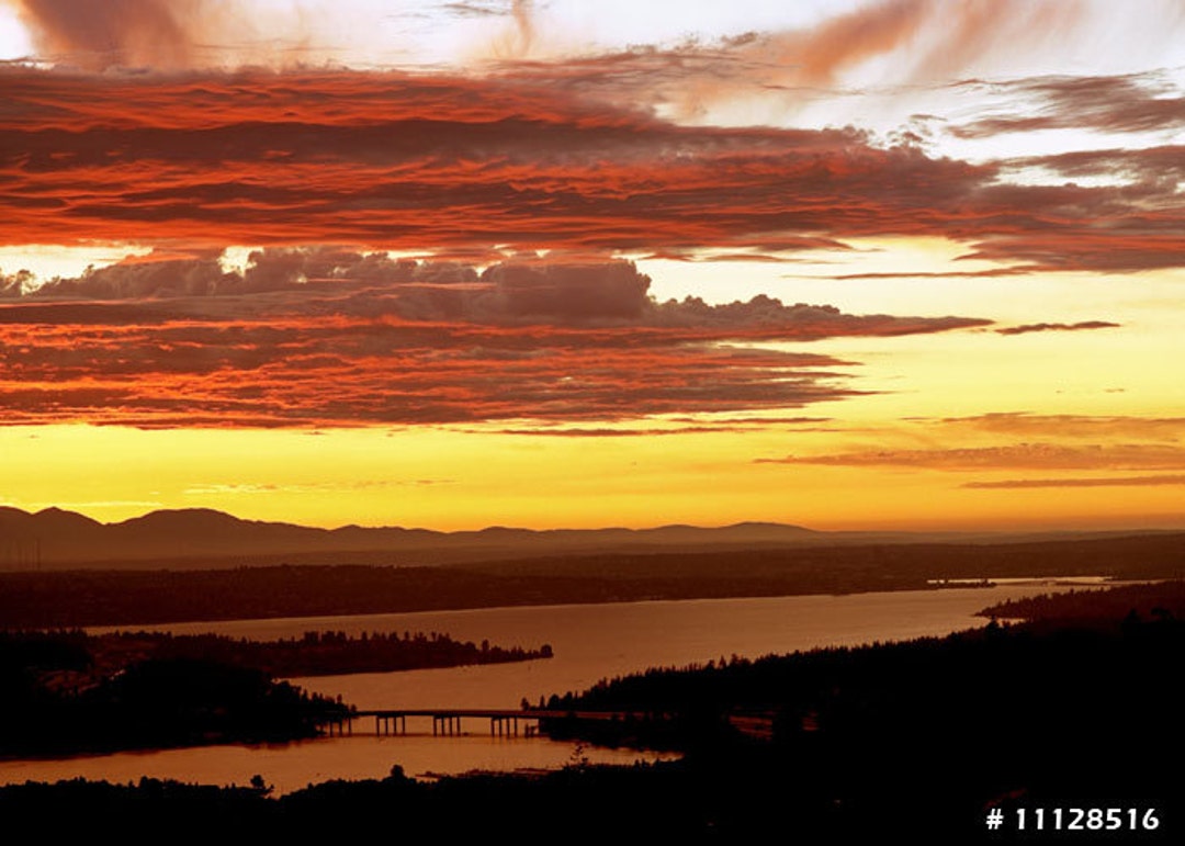 Nature Landscape Photography - Lake Washington Overlook From Bellevue ...