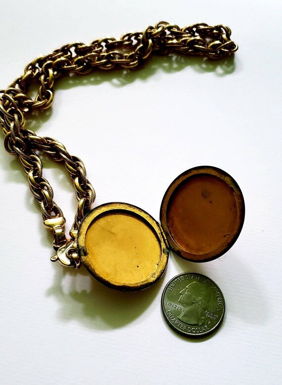 Victorian eye locket | evil eye spy pendant | giant … - Gem