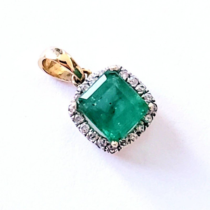 Emerald Pendant - Etsy