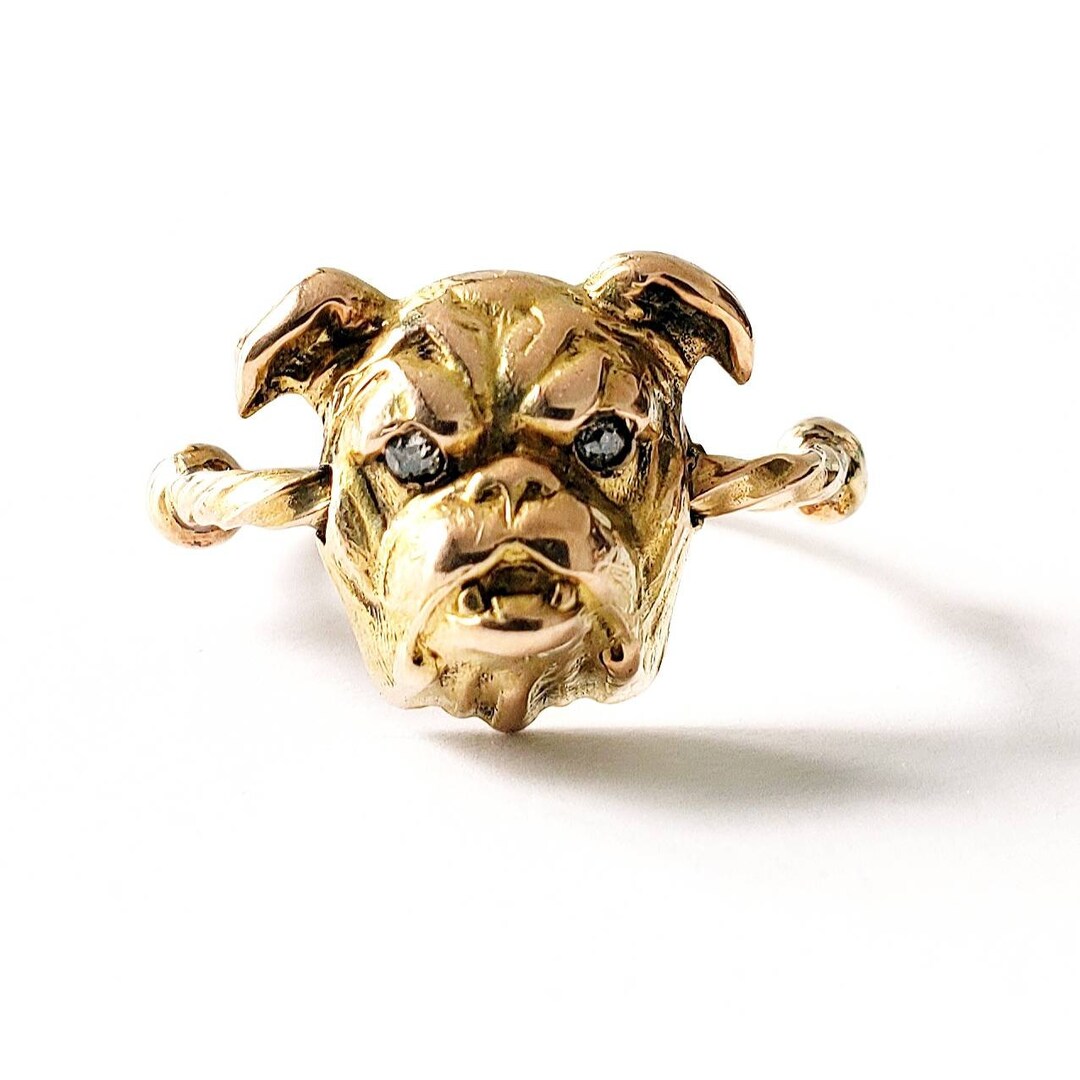 Victorian Pug Ring Victorian Ring Boxer Ring Pug Ring - Etsy