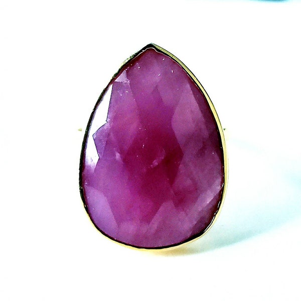 Bezel Set Ruby - Etsy