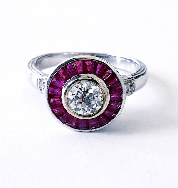 bezel set ruby ring - Gem