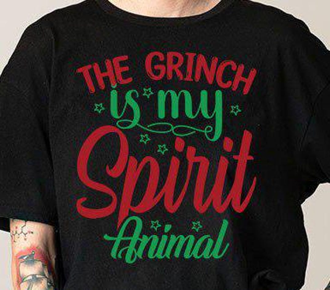 The Grinch is My Spirit Animal, the Grinch, Christmas Design, Merry ...
