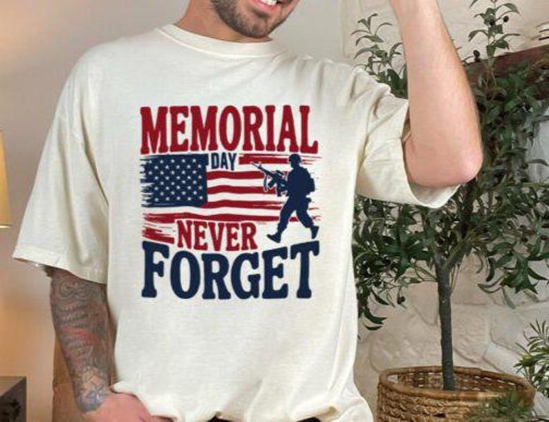 Memorial Day Never Forget, Memorial Day, Flag, American Flag - Etsy