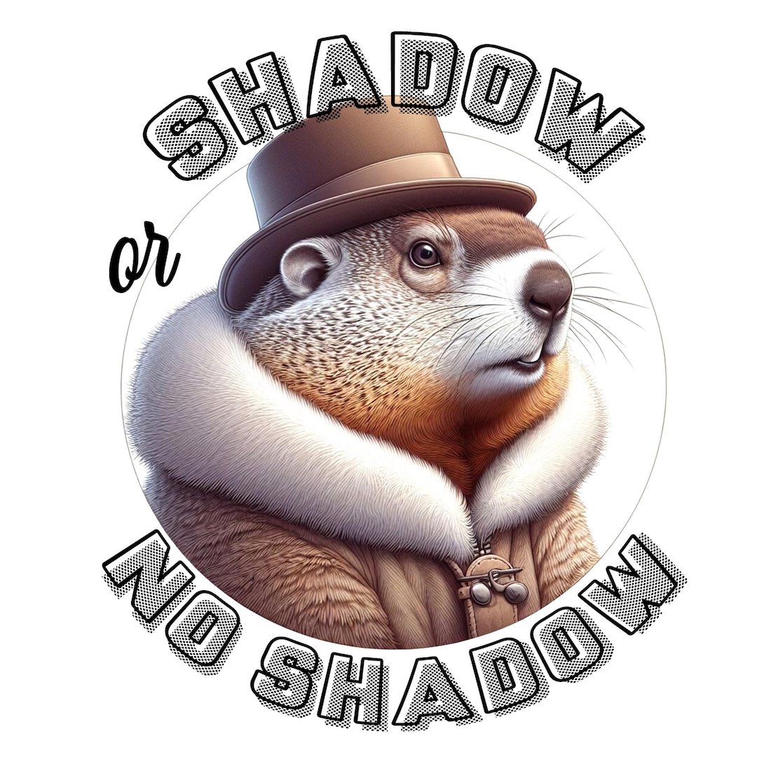 Shadow or No Shadow, Happy Groundhog Day, Groundhog Day, Pngs, Instant ...