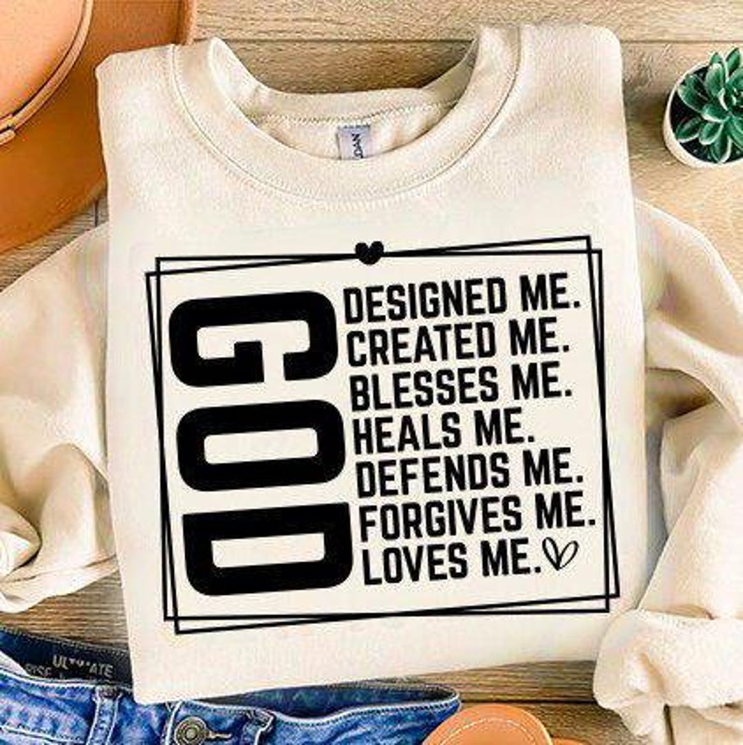 God Designed Me PNG: Christian Sublimation Design (digital Download) - Etsy