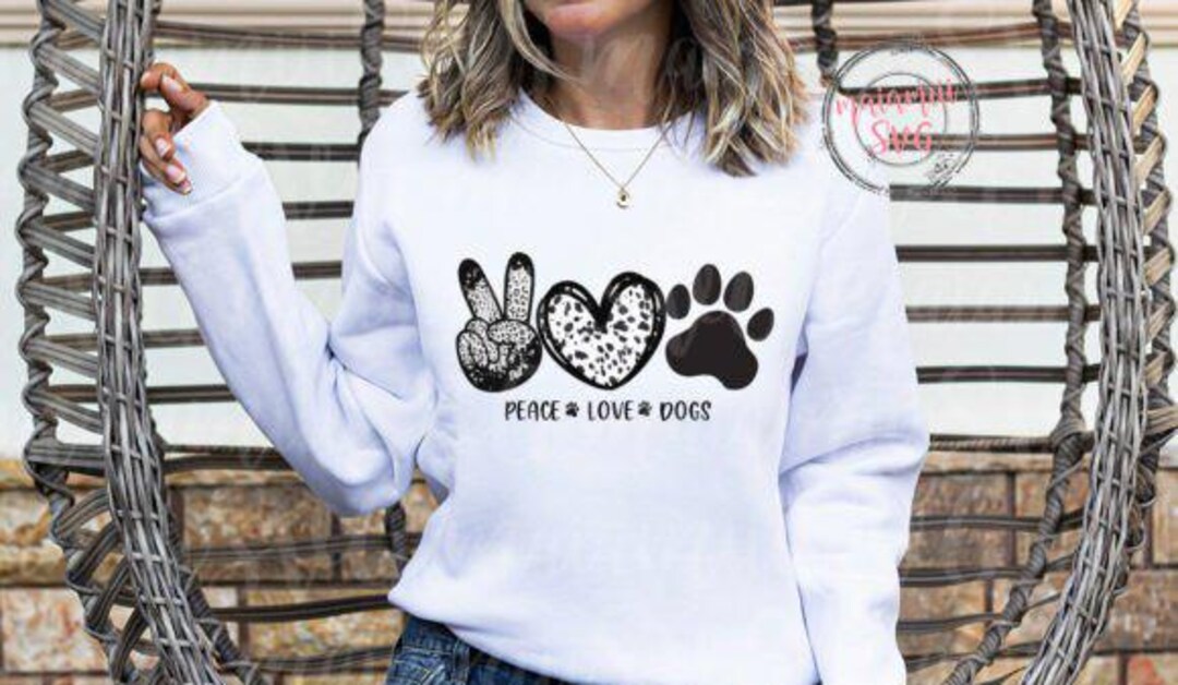 Peace Love and Dogs, Dog Lovers, Pngs, Svgs, Instant Download - Etsy