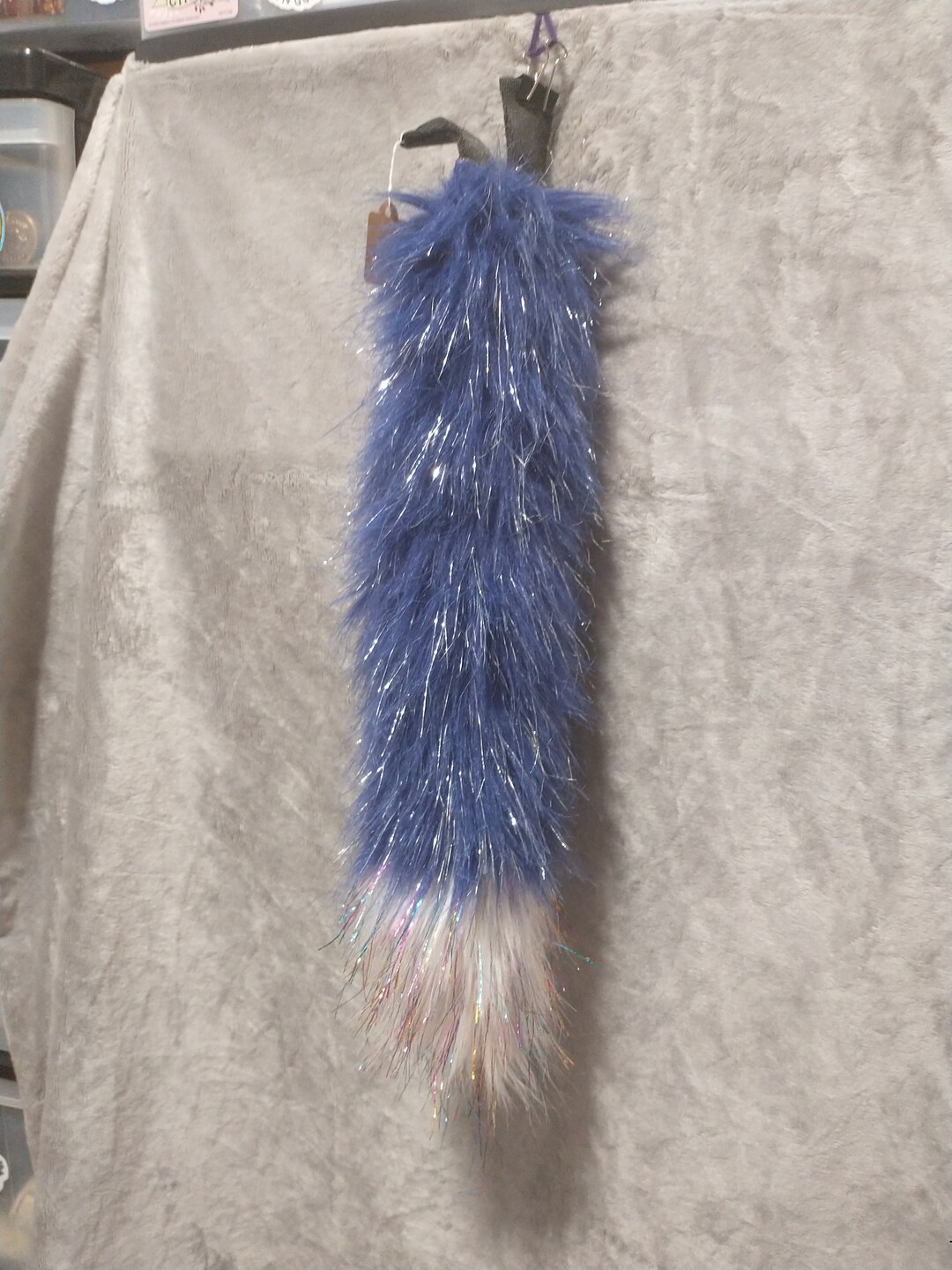 Kid's Size Purple Sparkle Fox Tail - Etsy