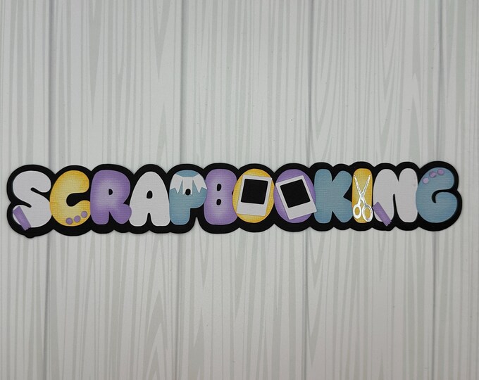 ALREADY MADE! Scrapbook Title Embellishment “scrapbooking” Crafts ...