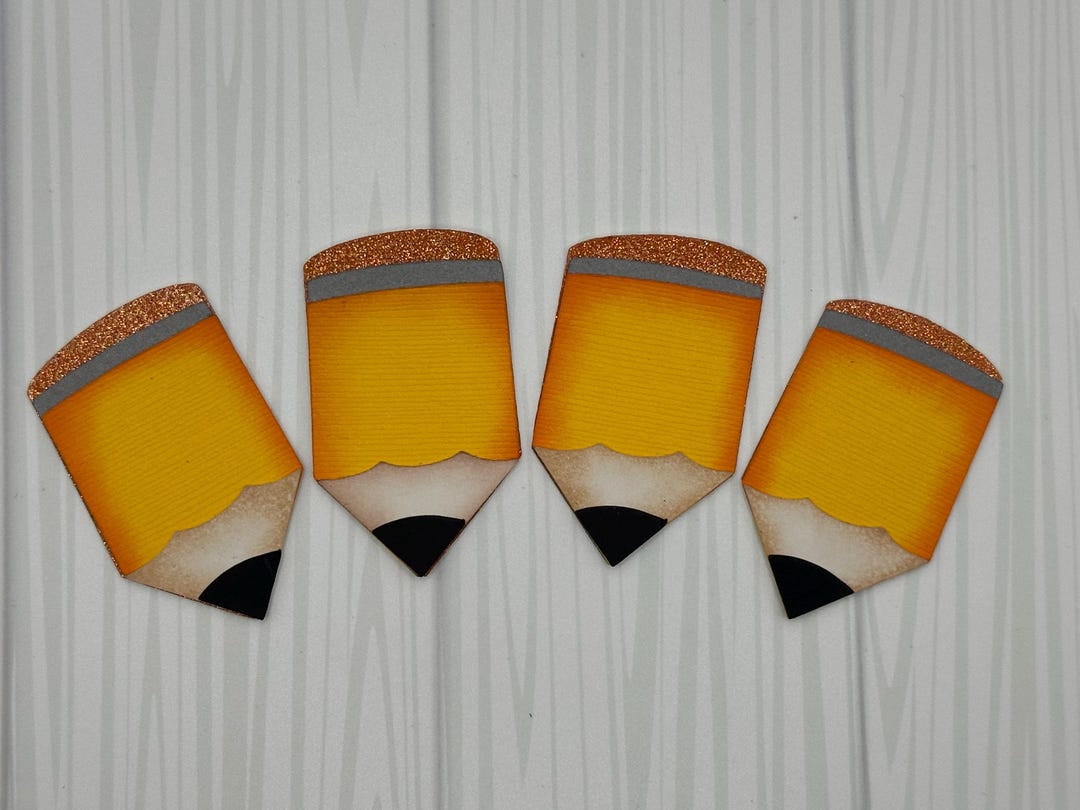 Pencil Scrapbook Embellishments: Paper Piecing Die Cuts - Elementary ...