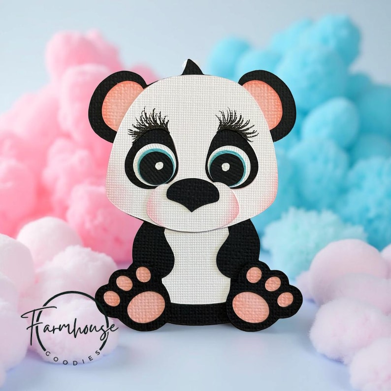 ALREADY Made~panda Scrapbook Embellishment: Pre-made Paper Piecing - Etsy