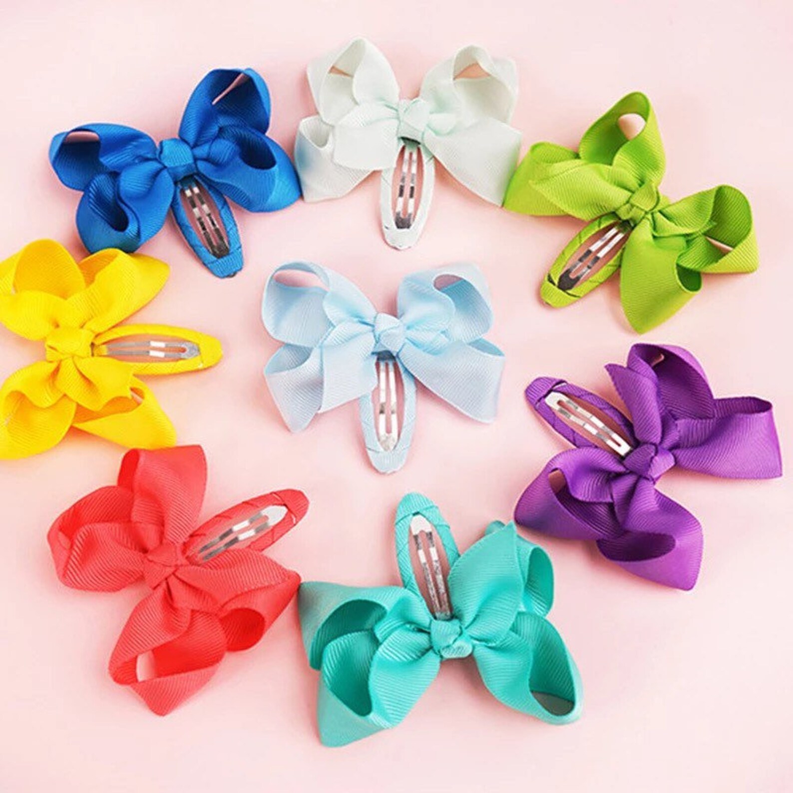Bow Snap Clips Small Hair Bow Snap Clips Small Bow Clip - Etsy