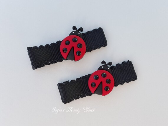 Lady Bug Ladybug Ladybug Hair Clips Lady Bug Hair Clips. | Etsy