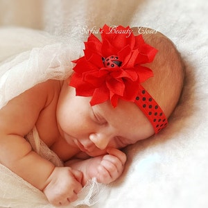 Ladybug Headband, Ladybug Birthday, Ladybug Costume, Ladybug Headband ...