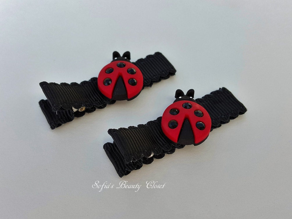 Lady Bug Ladybug Ladybug Hair Clips Lady Bug Hair Clips. - Etsy