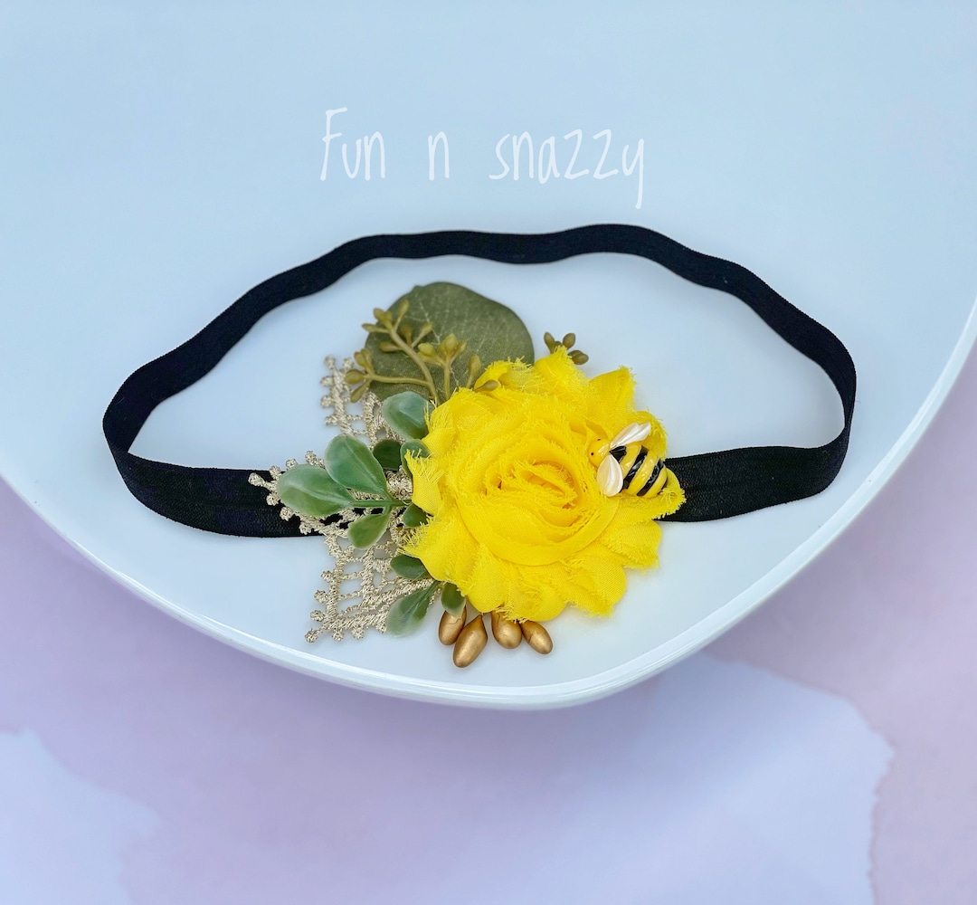 Bumble Bee Headband, Boho Bee Headband, Boho Bee Headpiece, Bee Costume ...