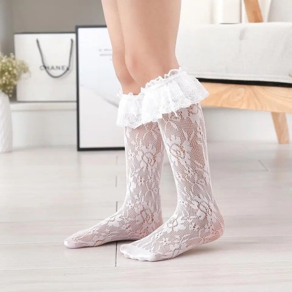 White Lace Socks - Etsy