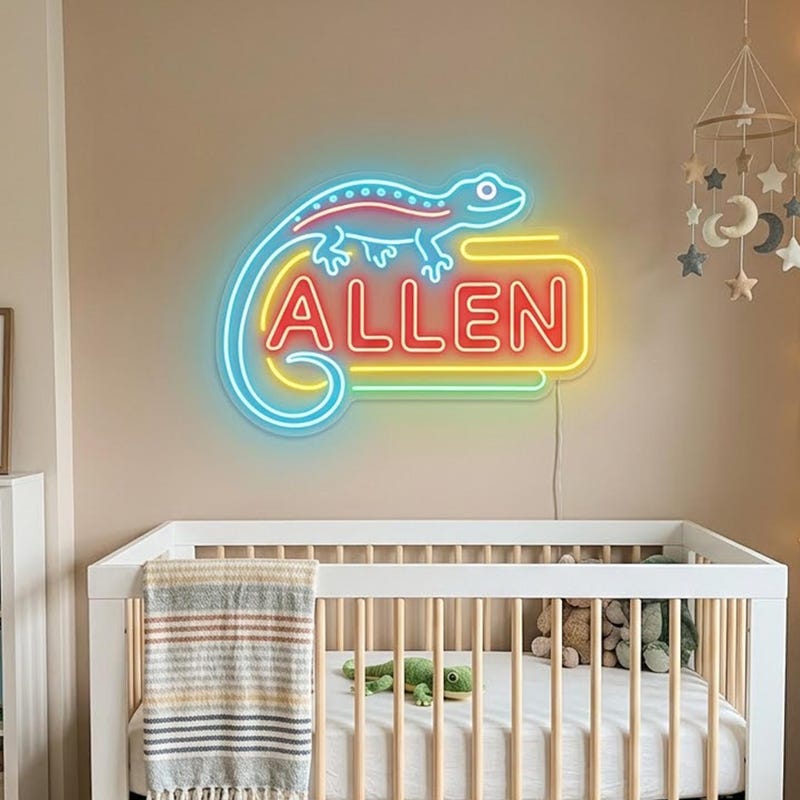 Custom Lizard Neon Sign - Etsy