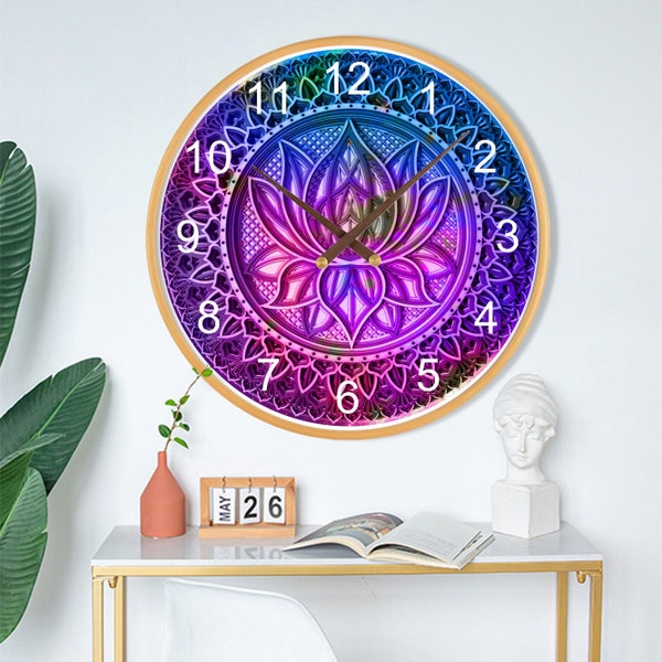 Rainbow Wall Clock - Etsy