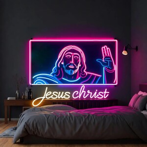 Custom Jesus Christ Neon Sign,novelty Jesus Led Sign,humour Religious ...