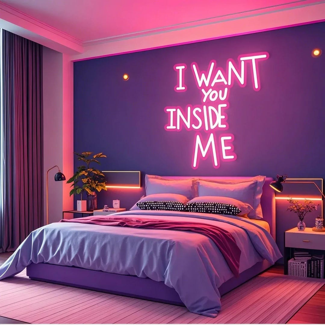 I Want You Inside Me Neon Sign, Sexy LED Bedroom Decor - Etsy