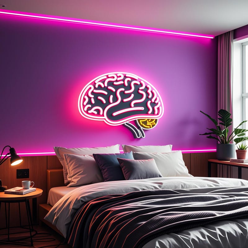 Neon Brain Light - Etsy
