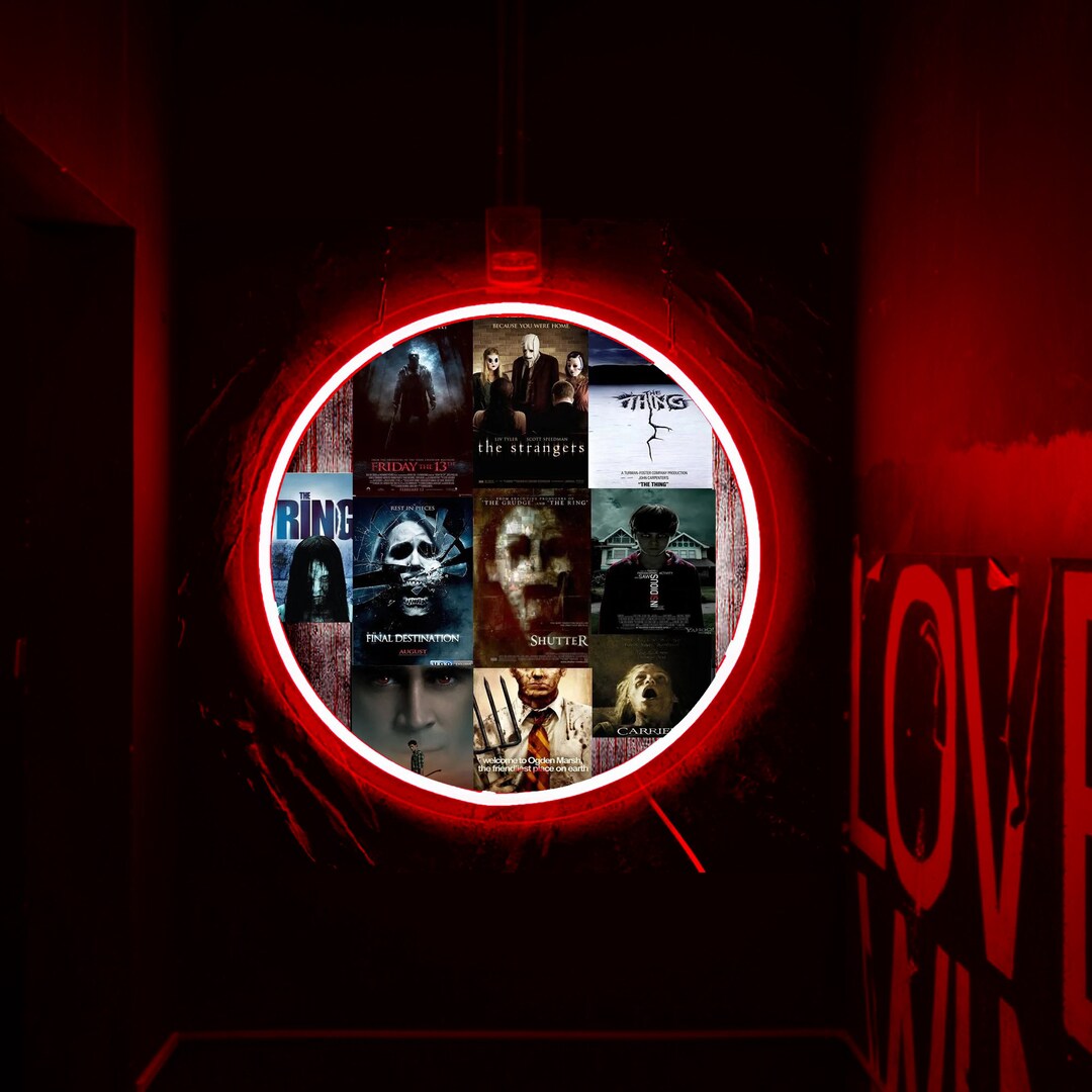 Custom Horror Movie Neon Sign,personalized Movie Light up Sign,monster ...