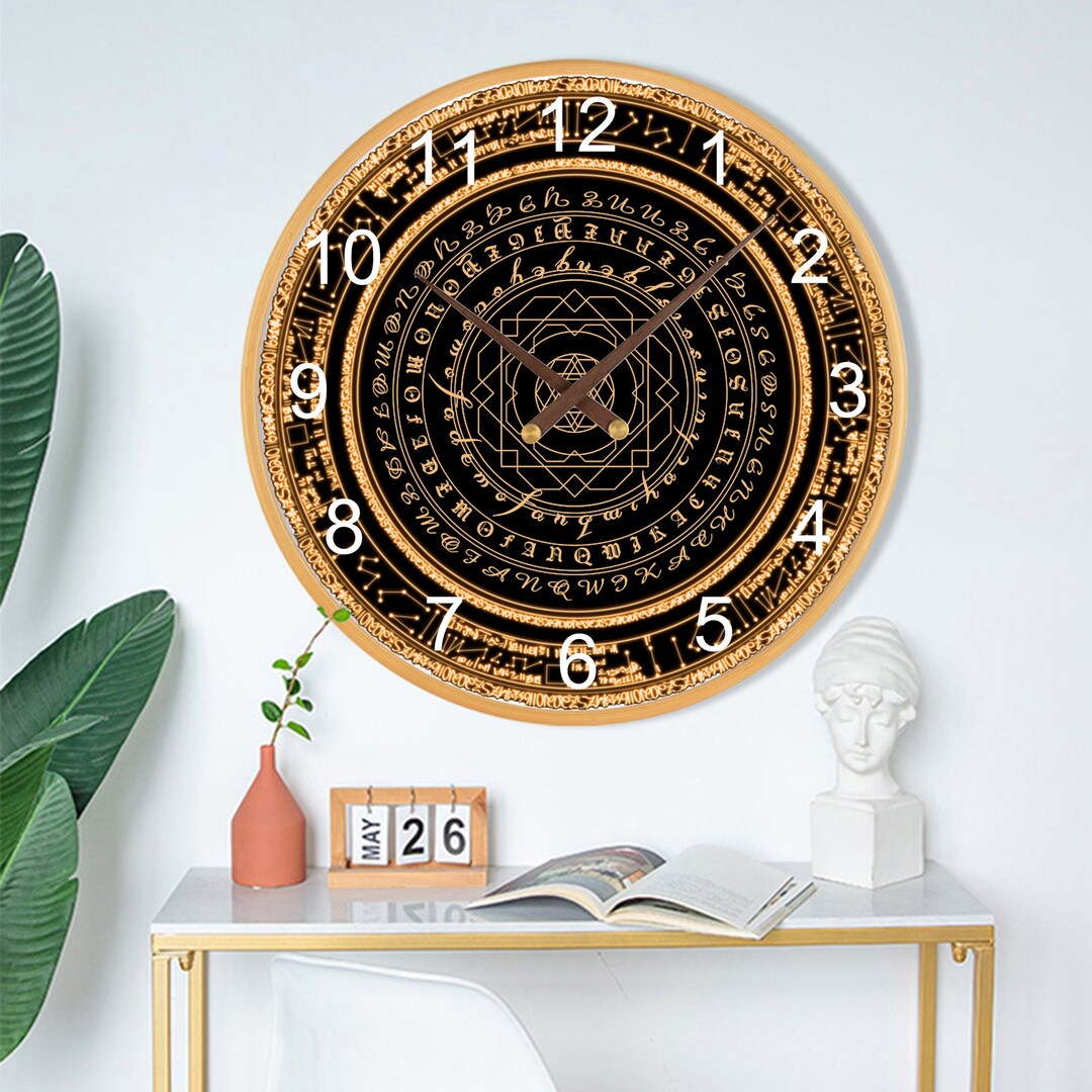 Automatic Magic Circle Wall Clockstrange Magic Spell Circle - Etsy