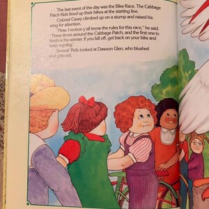 Cabbage Patch Kids Hardcover Book the Big BICYCLE RACE. A Parker ...