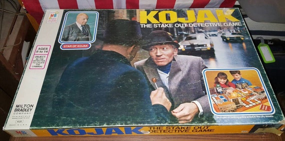 KOJACK Board Game 1975 Detective Board Game by Milton | Etsy